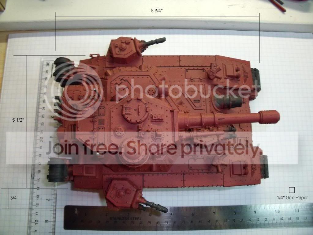 Baneblade measurements | Warhammer 40k Forum and Wargaming Forums